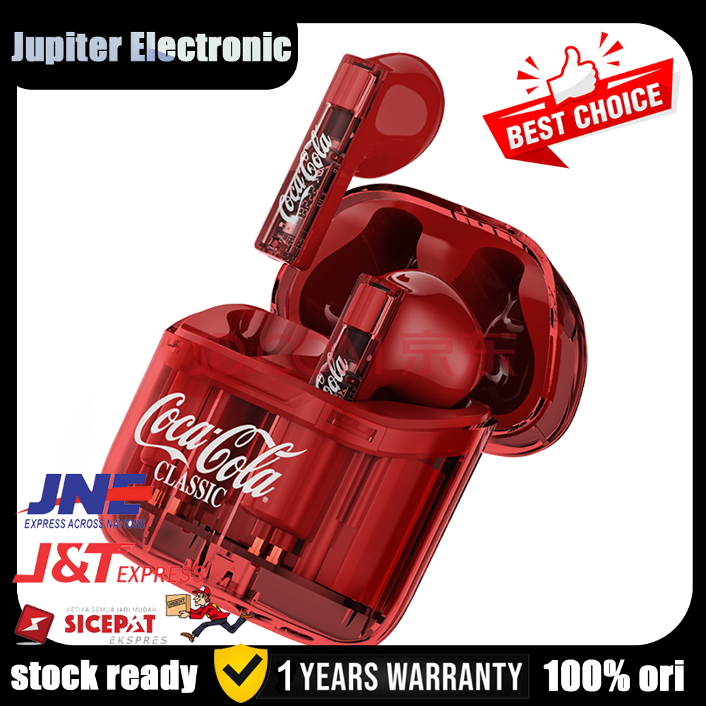 Jual Coca-Cola true wireless Bluetooth headphones Dynamic driver ...