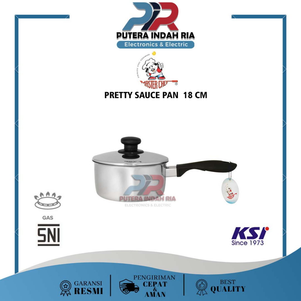 Jual Panci Chefina Master Chef Pretty Panci Stainless Sauce Pan 18 cm ...