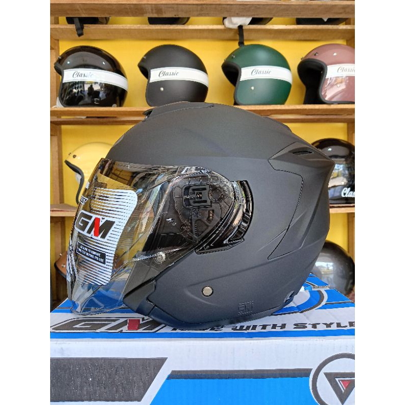 Jual Helm GM fury 2 visor solid | Shopee Indonesia