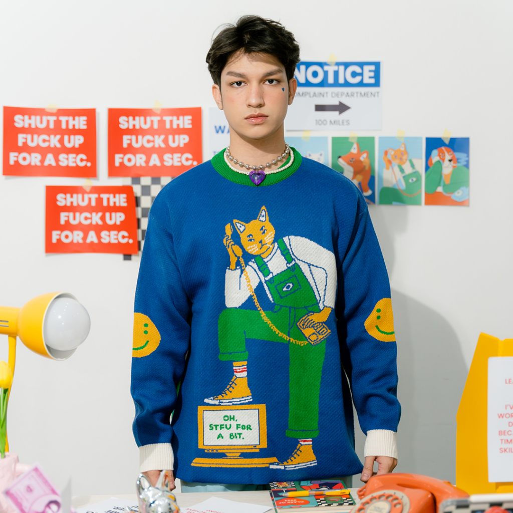 Jual OH.IRV - Shush Knitted Sweater | Shopee Indonesia