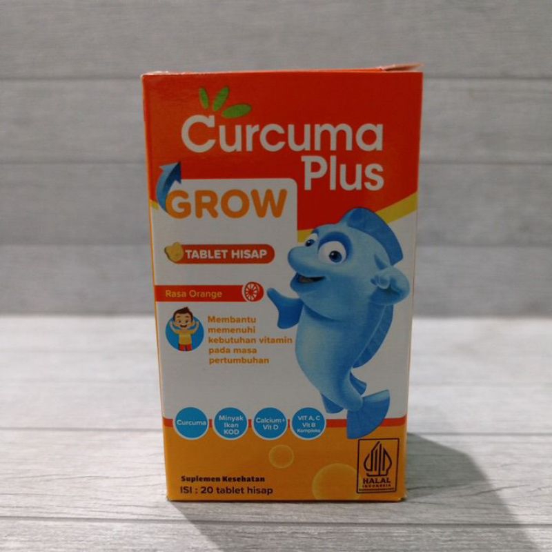Jual KEMASAN BARU DENGAN NAMA CURCUMA PLUS GROW TABLET/ Curcuma Go Talz ...