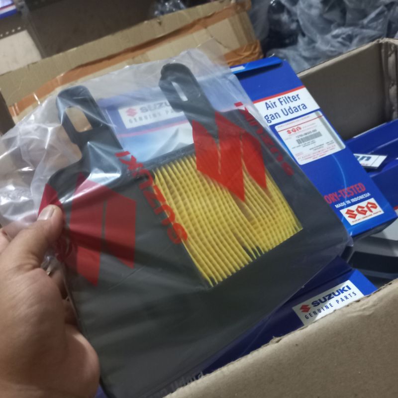Jual filter udara asli ori suzuki shogun 125 FD | Shopee Indonesia
