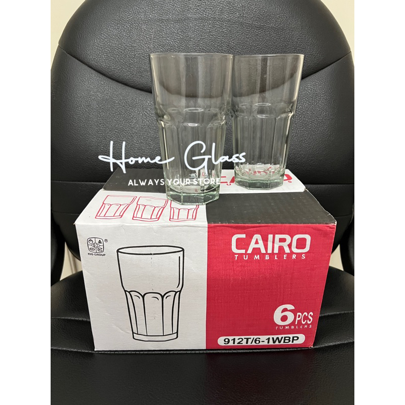 Jual Gelas Kaca Kedaung Cairo 912T 380ML Set isi 6 Pcs / Gelas ICE ...