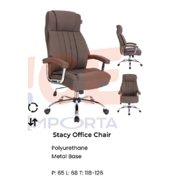 Jual Furnice - Stacy Office Managerial Chair Grey | Shopee Indonesia