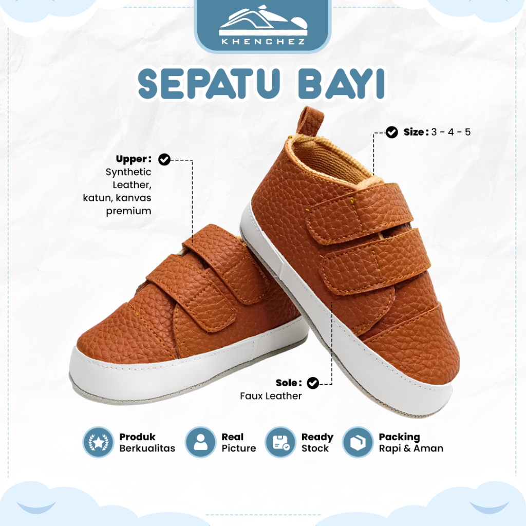 Jual Sepatu Bayi Perempuan Dan Laki - Laki Sneakers Anak Usia 0 - 12 ...