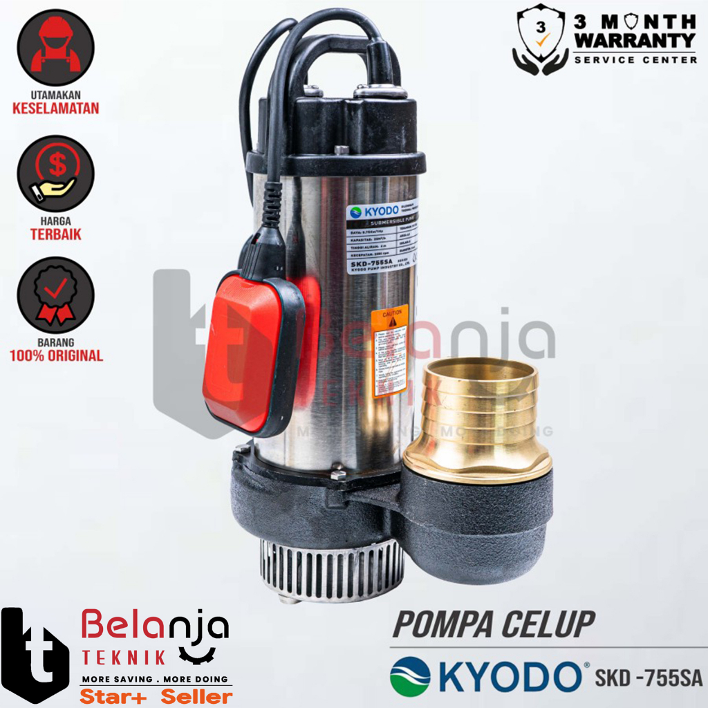 Jual Kyodo Pompa Celup SKD 755 SA 3 Inch 750 Watt Sedot Air Kolam SKD755SA | Shopee Indonesia
