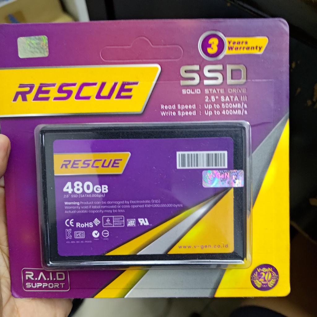 Jual SSD V-Gen Vgen 480GB Rescue 480 GB SATA 480G | Shopee Indonesia