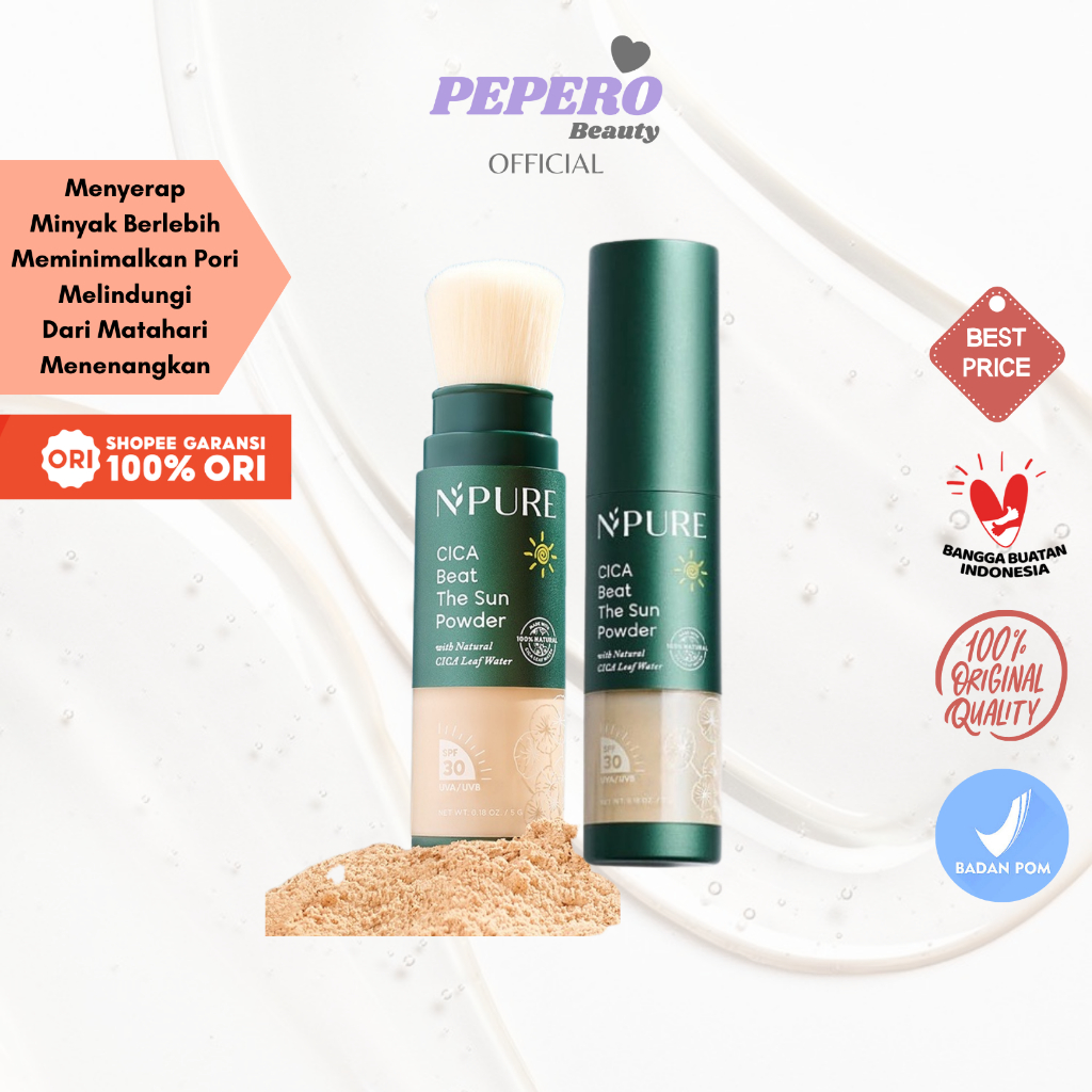 Jual NPURE Cica Beat The Sun Powder SPF30 | Shopee Indonesia