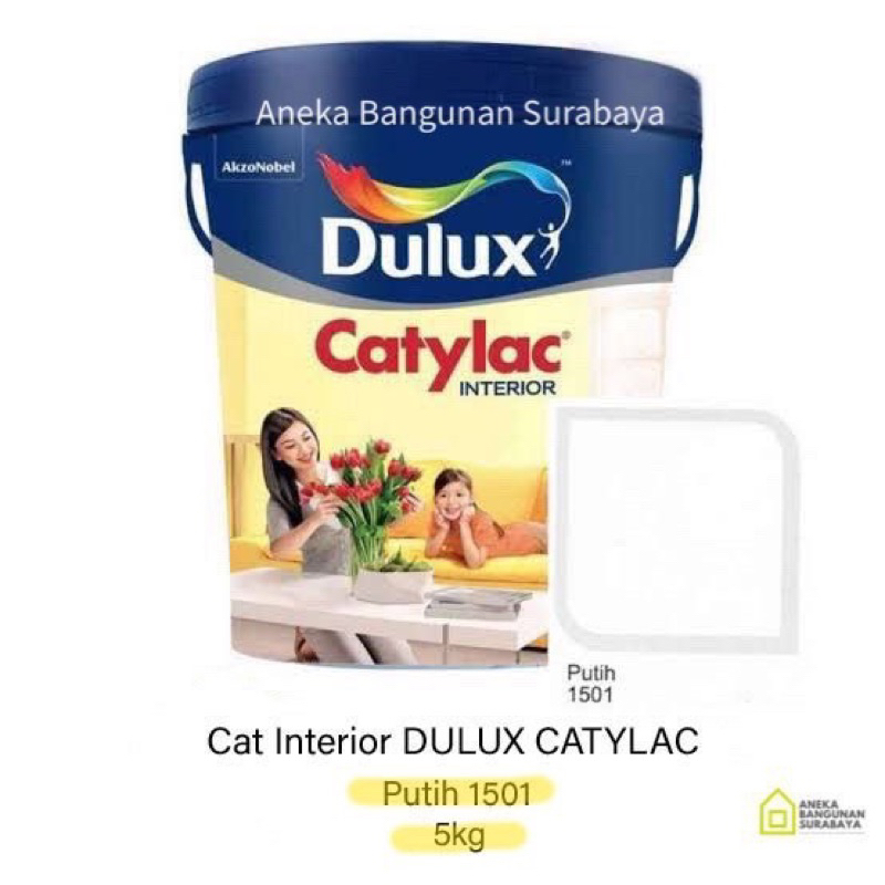 Jual Cat tembok Dulux Catylac galon 5kg | Shopee Indonesia