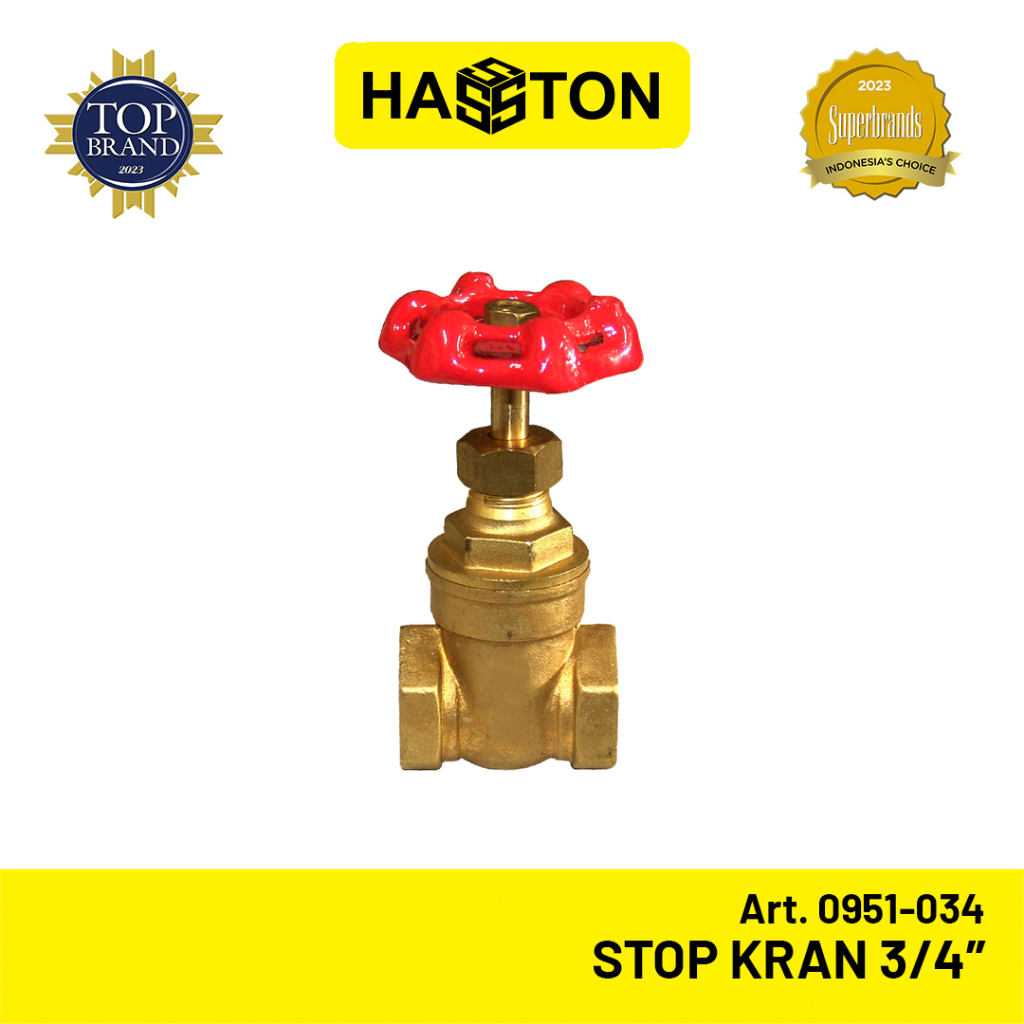 Jual Hasston Stop Kran 3/4" / Gate Valve (0951-034) | Shopee Indonesia