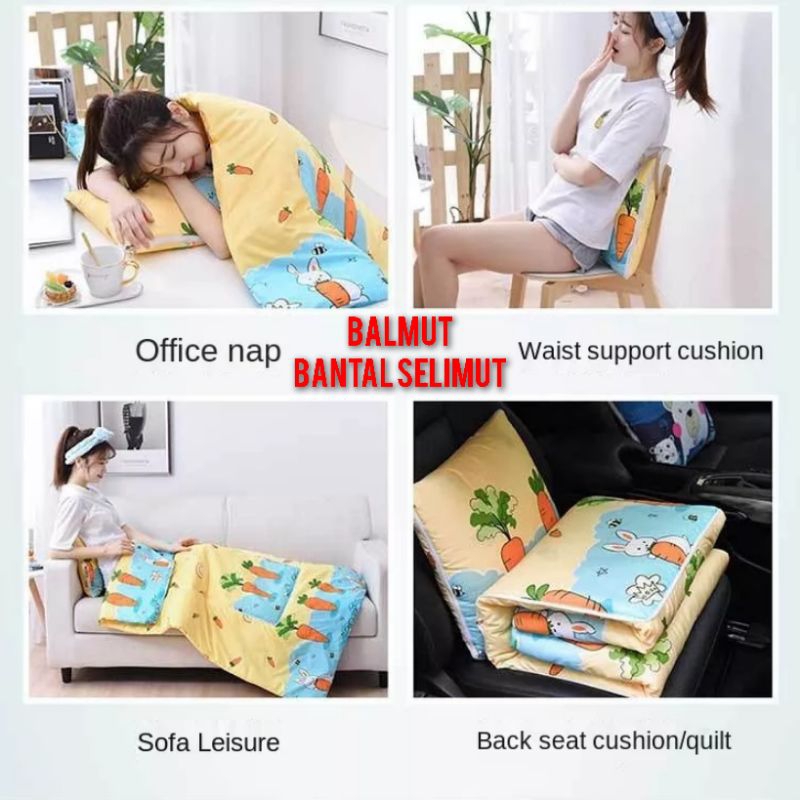 Jual BALMUT Bantal selimut LEBAR BESAR | Travel Dewasa Anak | bisa ...