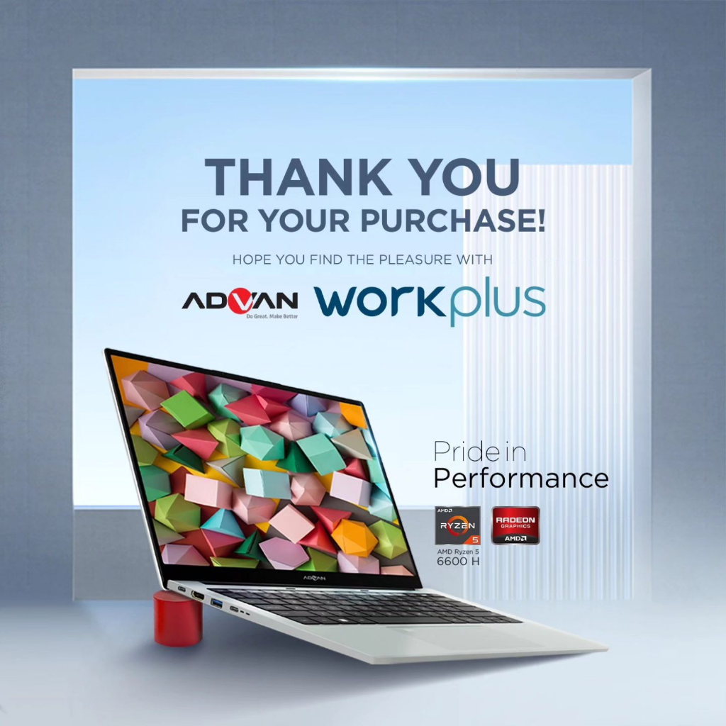 Jual ADVAN WORKPLUS 14 - Ryzen 5 6600H 16GB 512GB SSD W11 14"FHD+ IPS ...