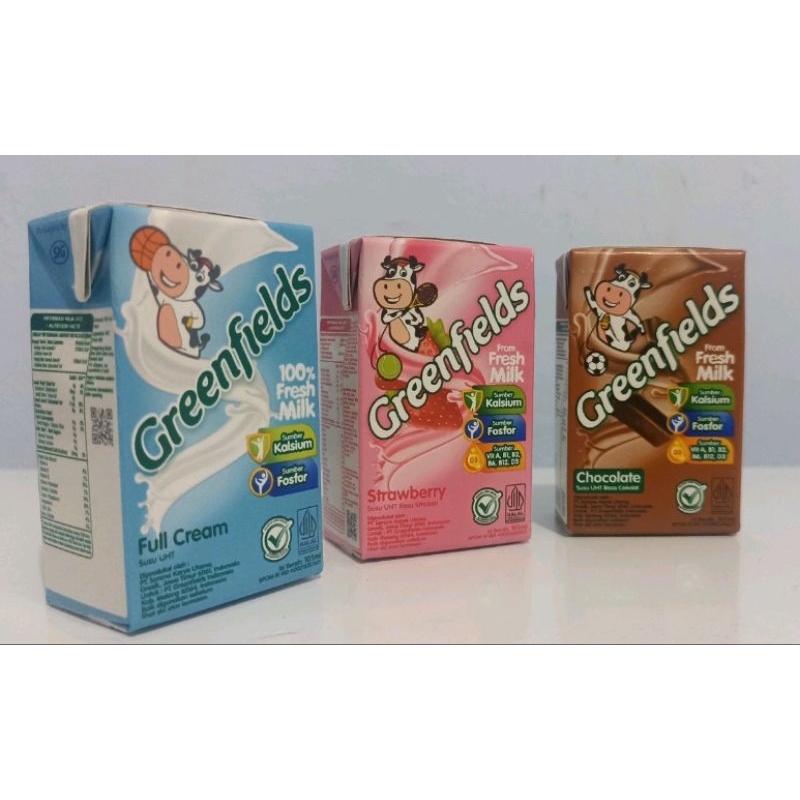 Jual Susu UHT Greenfields 105 ml ( 1 dus = 40 pcs ) bisa dimix | Shopee Indonesia