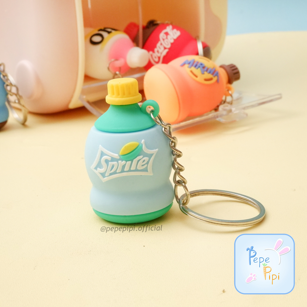 Jual Gantungan Kunci Karet Botol Soft Drink Pepsi Cola Sprite Kostum ...