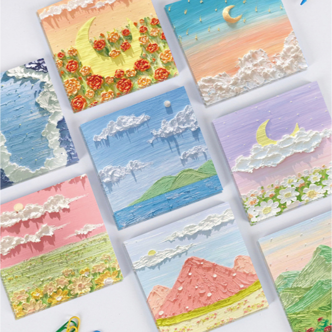 Jual 3D Nature Scenery Sticky Note / Sticky Note dengan motif ...
