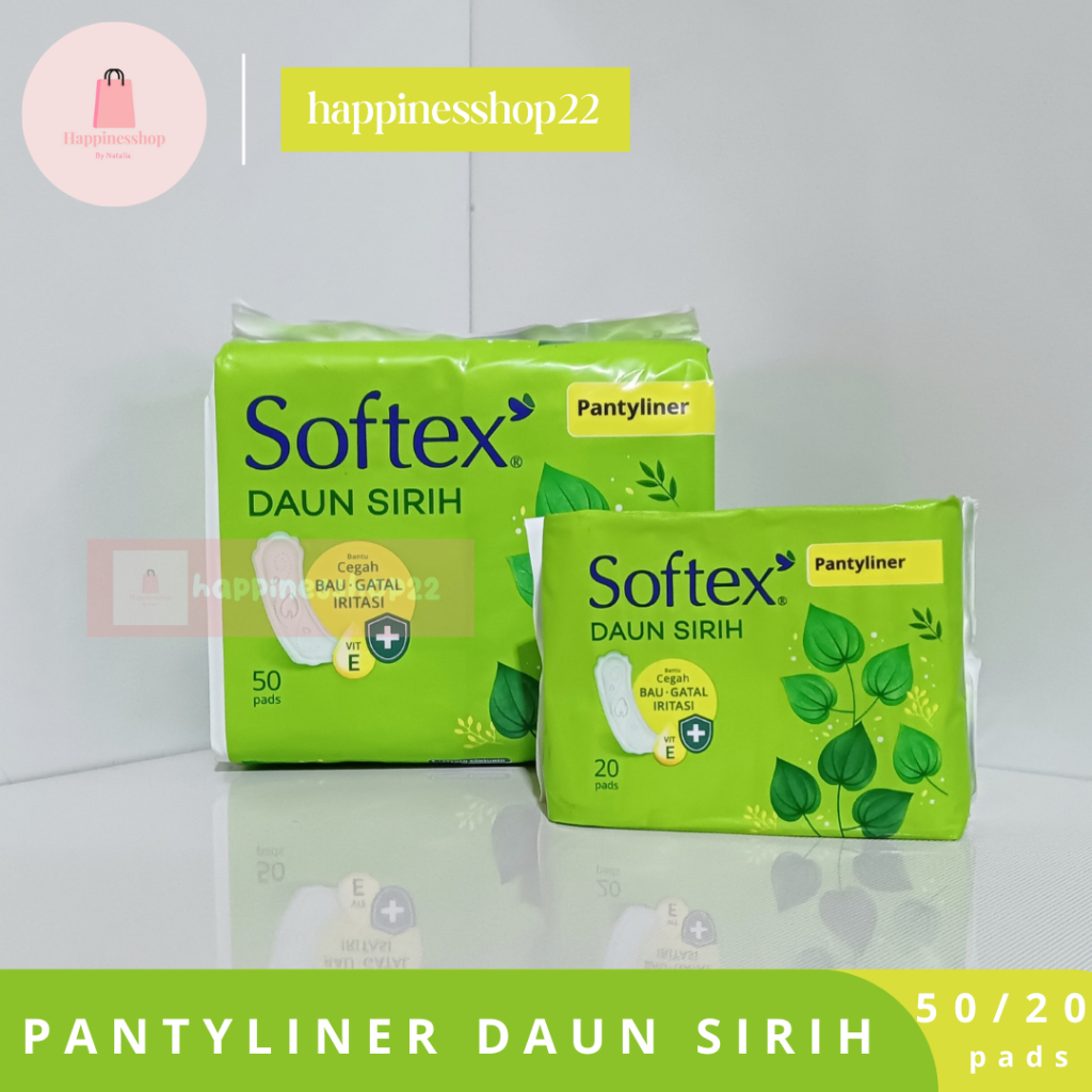 Jual Pantyliner Softex Daun Sirih + Vitamin E isi 50 / 20 pads | Shopee ...