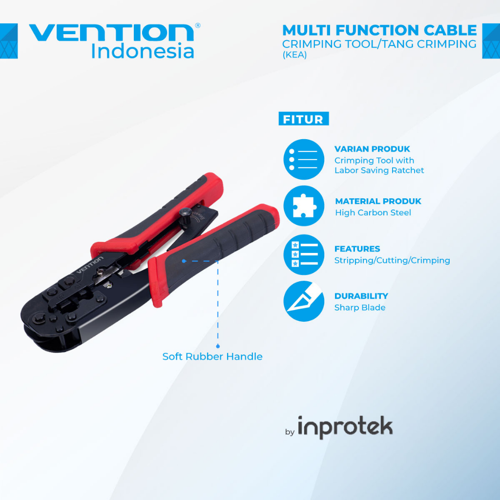 Jual Vention Multi Function Cable Crimping Tool Tang Crimping CAT6 ...