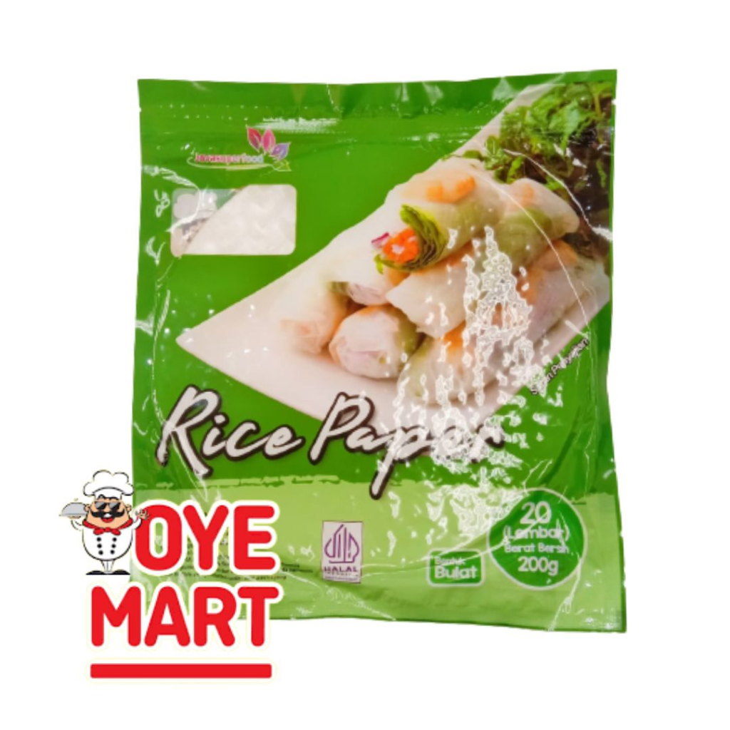 Jual JAVA SUPER FOOD RICE PAPER ROLL BULAT 200GR ISI 20/KULIT LUMPIA ...