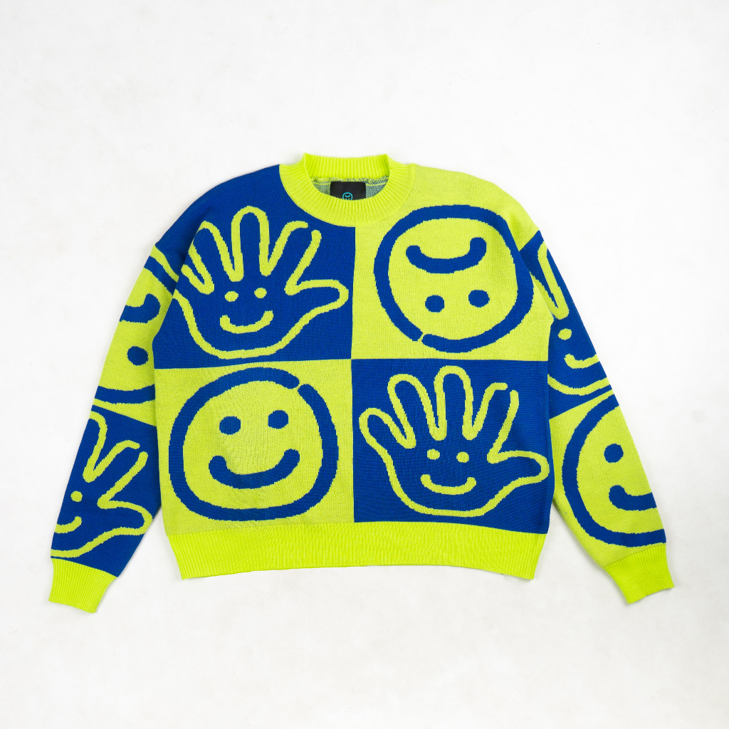 Jual FAITH FADE - Knitwear Signature Checkered (Steel Blue - Broken ...