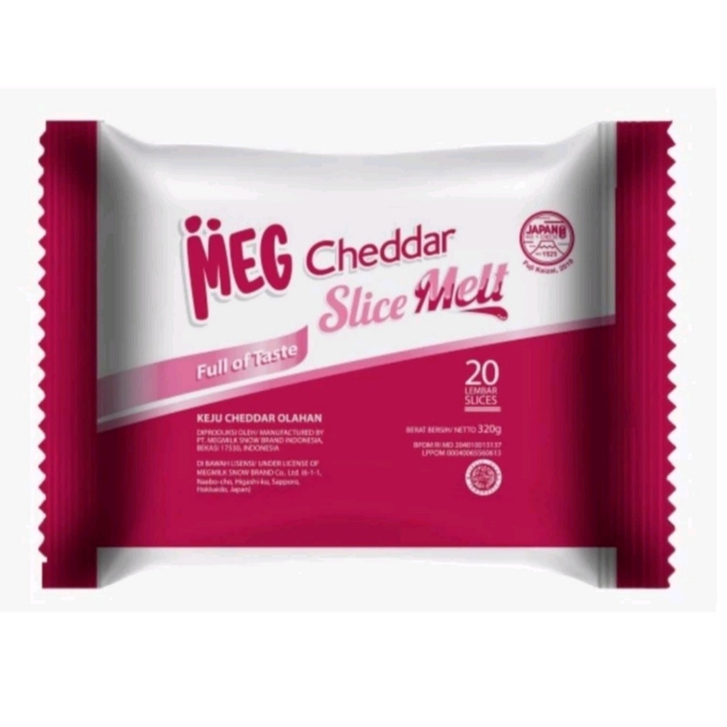 Jual MEG CHEESE Keju Cheddar Slice Melt 20 Lembar Halal | Easy Melt ...