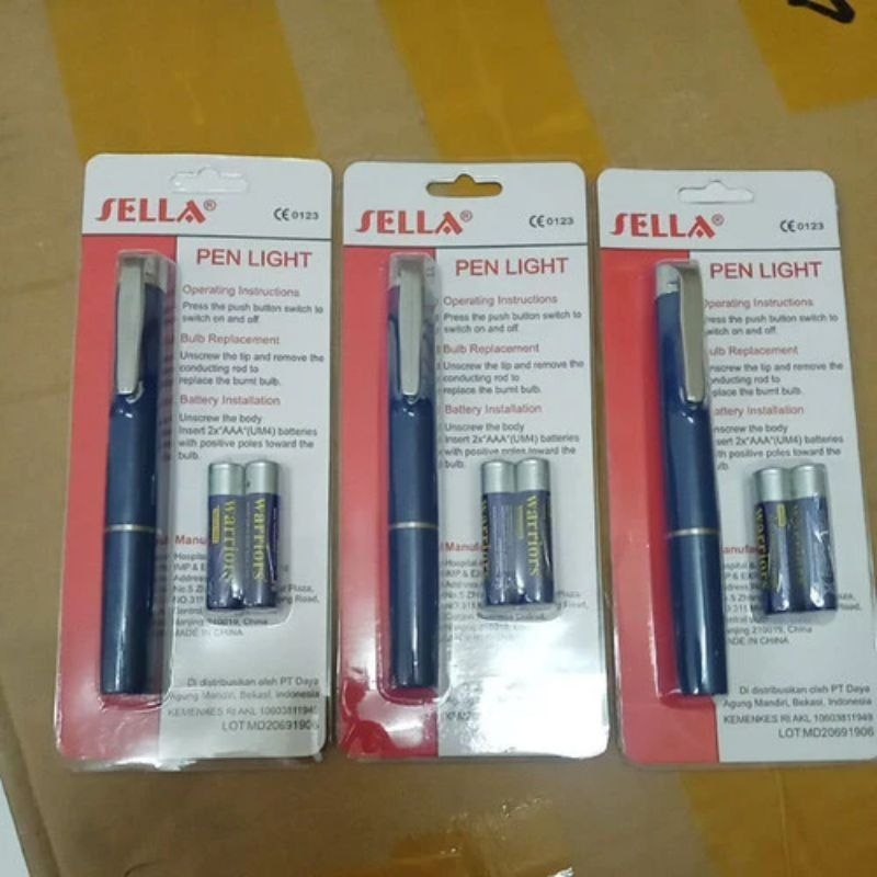 Jual Pen Light Sella Lampu Putih - sebter Lampu Cek Periksa Dokter ...