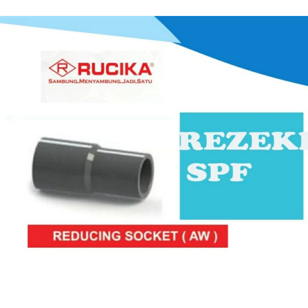 Jual Rucika Reducing Socket / R Sok / R Soc / Fitting PVC AW 2 x 1" 2x1 ...