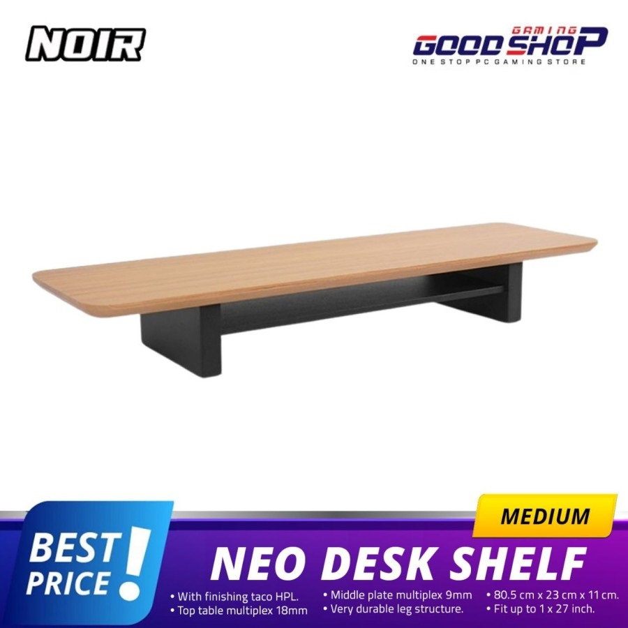 Jual Noir NEO Desk Shelf / Monitor Stand Riser Medium | Shopee Indonesia