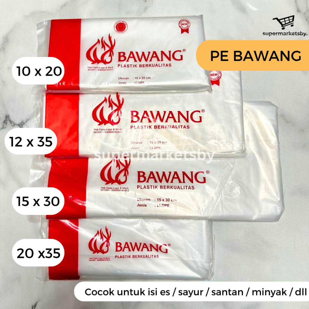Jual [PE BAWANG] PLASTIK ES / PLASTIK SAYUR MURAH / PLASTIK 1/4 KG, 1/2KG, 1KG, 2KG | Shopee ...