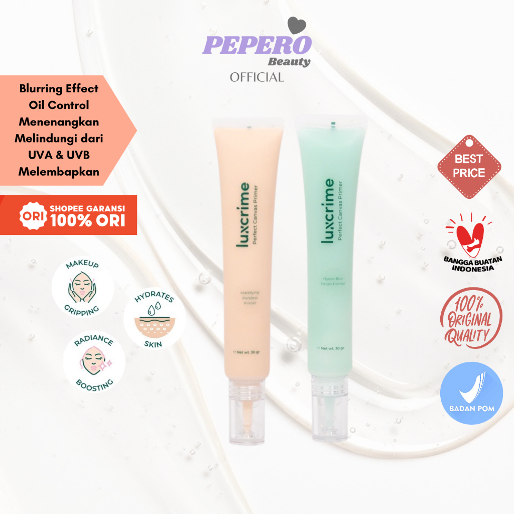 Jual LUXCRIME Perfect Canvas Primer - Mattifying Poreless | Hydro Blur ...