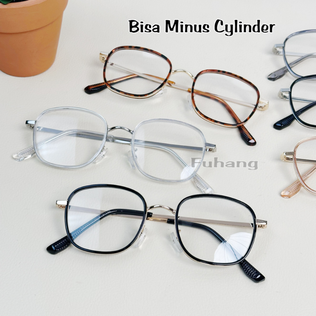 Jual Kacamata Wanita Lensa Photocromik Bluecromik Optik Model kotak ...