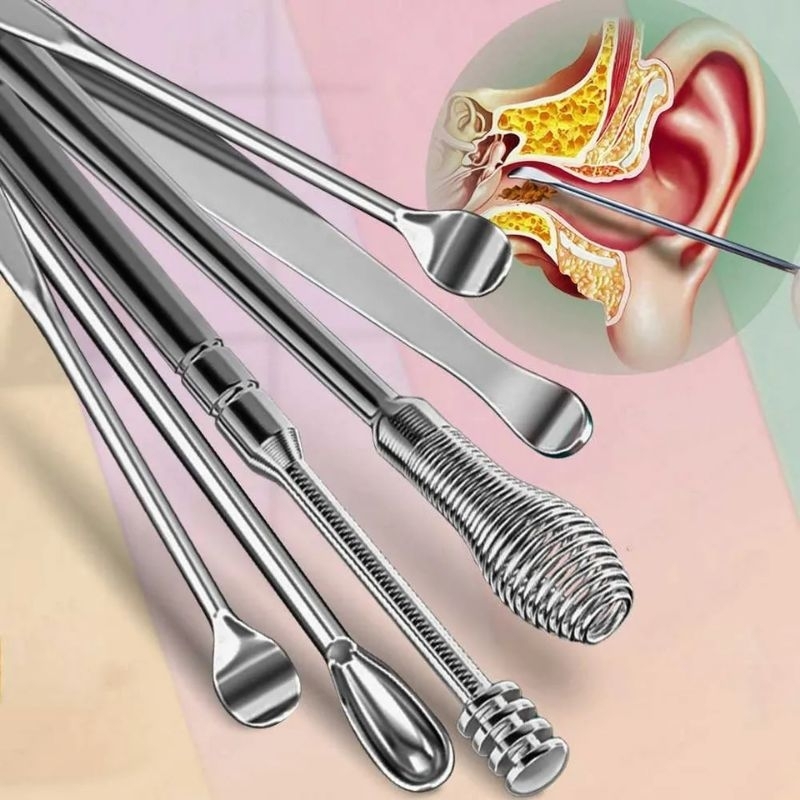 Jual ALAT PEMBERSIH TELINGA KOREK KUPING KOREK KUPING SET ALAT ...