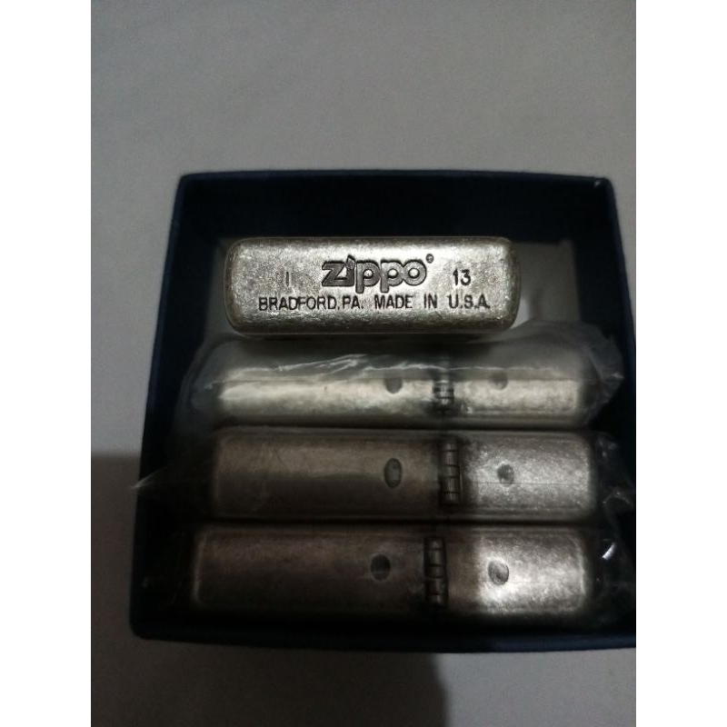 Jual Korek Api Zippo Antique Silver Casing Only | Shopee Indonesia