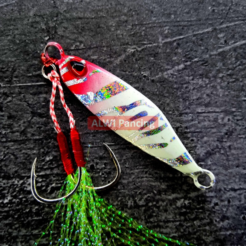 Jual ALWIX Metal JIG + Assist Hook TETRA ZEBRA GID UV 10gr 15gr 20gr ...