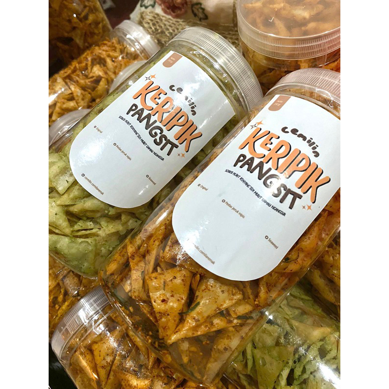 Jual Keripik pangsit / keripik pangsit pedas / keripik pangsit cemilin ...