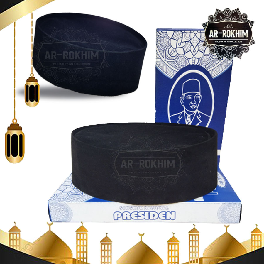 Jual KOPIAH SONGKOK PECI PRESIDENT HITAM POLOS UNTUK ANAK DAN DEWASA | Shopee Indonesia