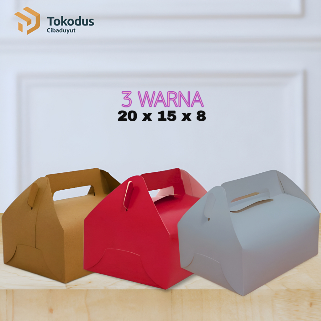 Jual Papperbox Gable | Box Kue | Box packing makanan jinjing | Dus Kue ...