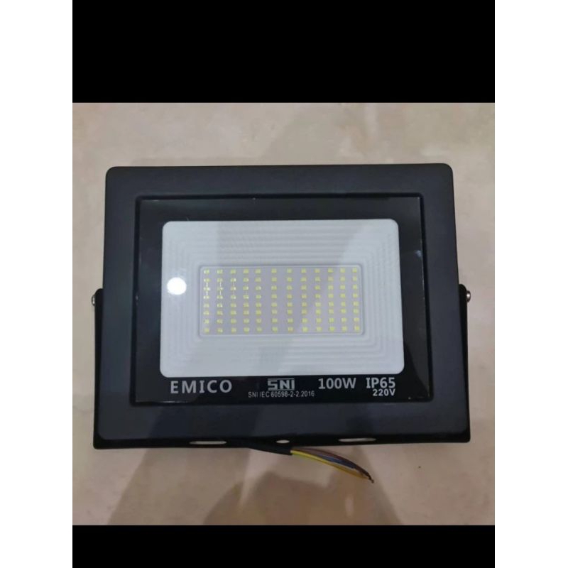 Jual Emico Lampu Sorot LED 100W/Floodlight Outdoor Tembak Lapangan-wramwhite | Shopee Indonesia