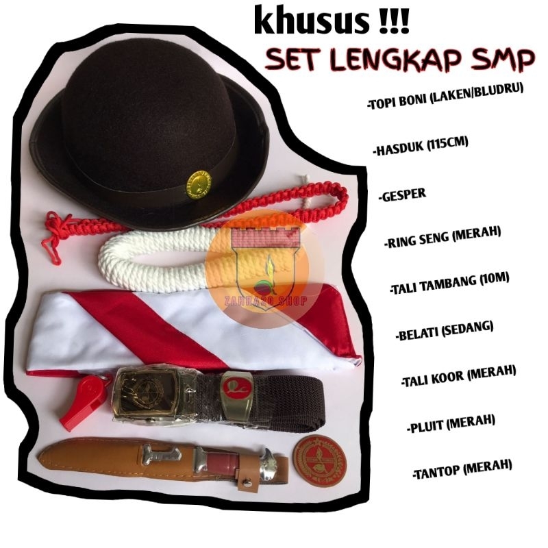 Jual ALAT SET PRAMUKA LENGKAP LAKI LAKI PREMPUAN SD SMP SMA PLUS TOPI ...