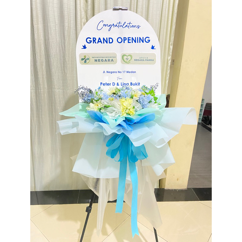 Jual PAPAN BUNGA AKRILIK MEWAH | SATU SET PAPAN AKRILIK + TRIPOD LIPAT ...