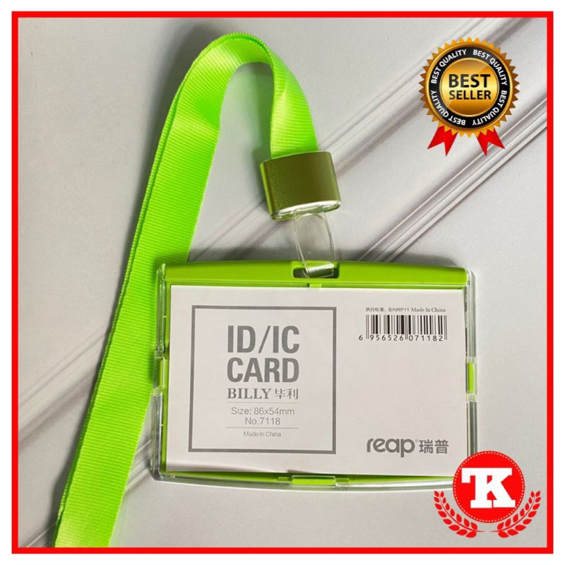 Jual Id Card Holder Acrylic Horizontal Tempat Id Card Kartu Id Card ...