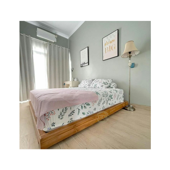 Jual dipan bale tempat tidur rangka kayu jati solid tanpa sandaran ...