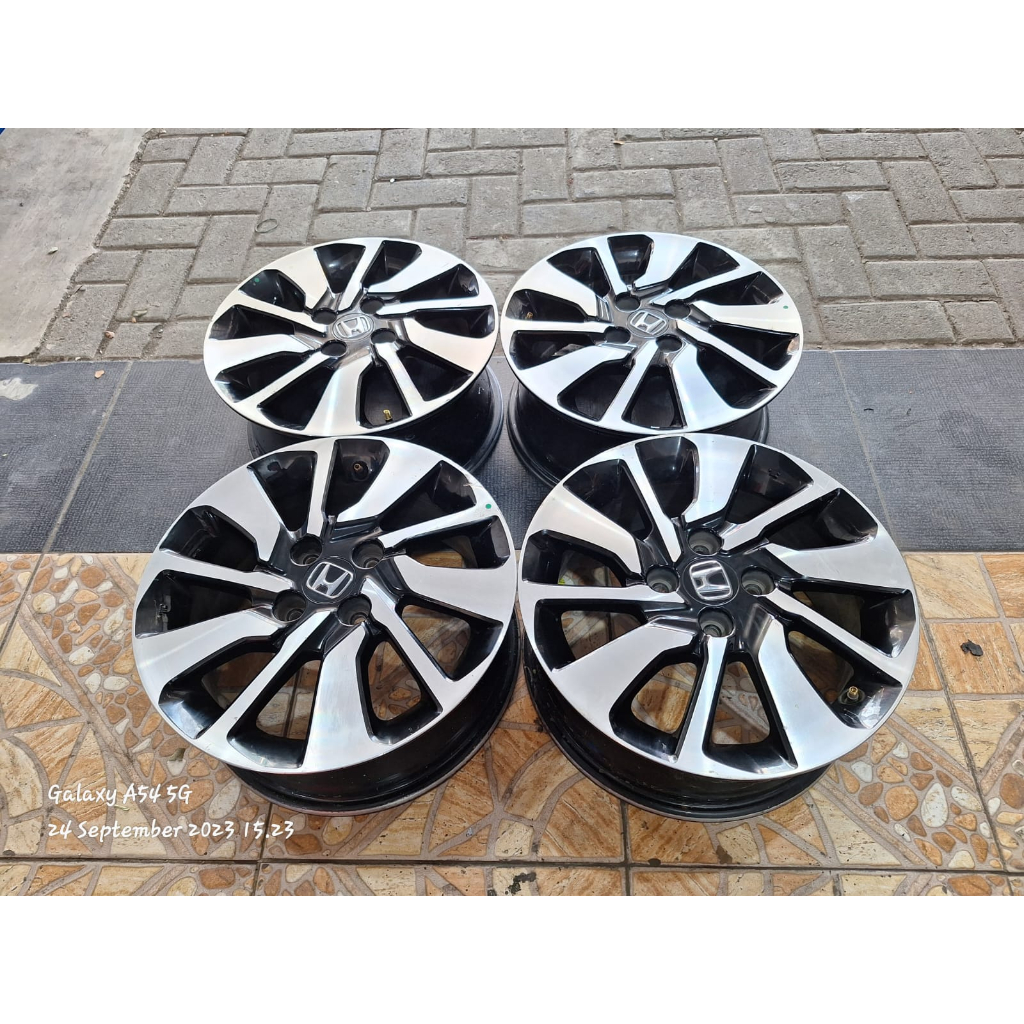 Jual VELG MOBIL STANDAR BRIO RS RING15 X6 4X100 ET53 Black Polis ...