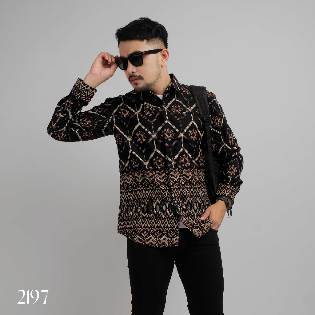 Jual DGM Fashion Kemeja Batik Pria Lapis Furing Premium Lengan Panjang ...