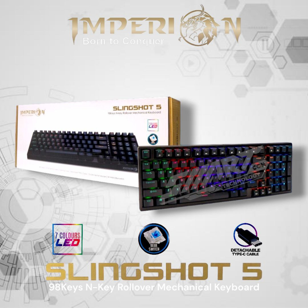 Jual Keyboard Gaming Imperion Slingshot 5 Mechanical | Shopee Indonesia