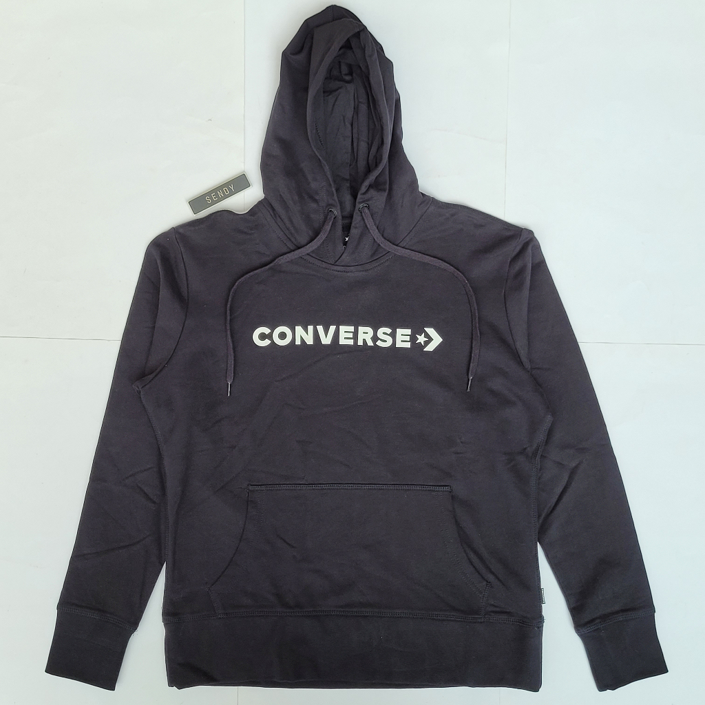 Jual Converse Icon Play Hoodie Womens Original Jaket Wanita Cewek Black ...