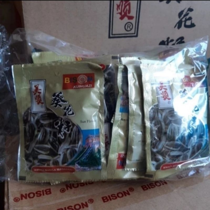 Jual kuaci bunga matahari BISON harga 1 pack(20 pcs) | Shopee Indonesia