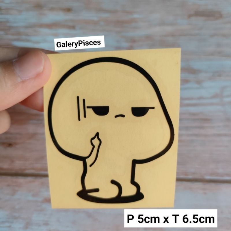 Jual stiker cutting emot lucu sticker motor emoticon fucek dan ...