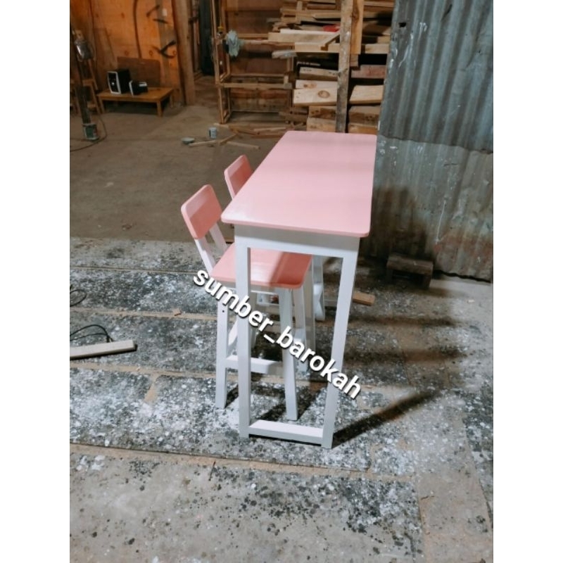 Jual (016). meja makan meja dinding cafe meja mini bar kayu jati ...