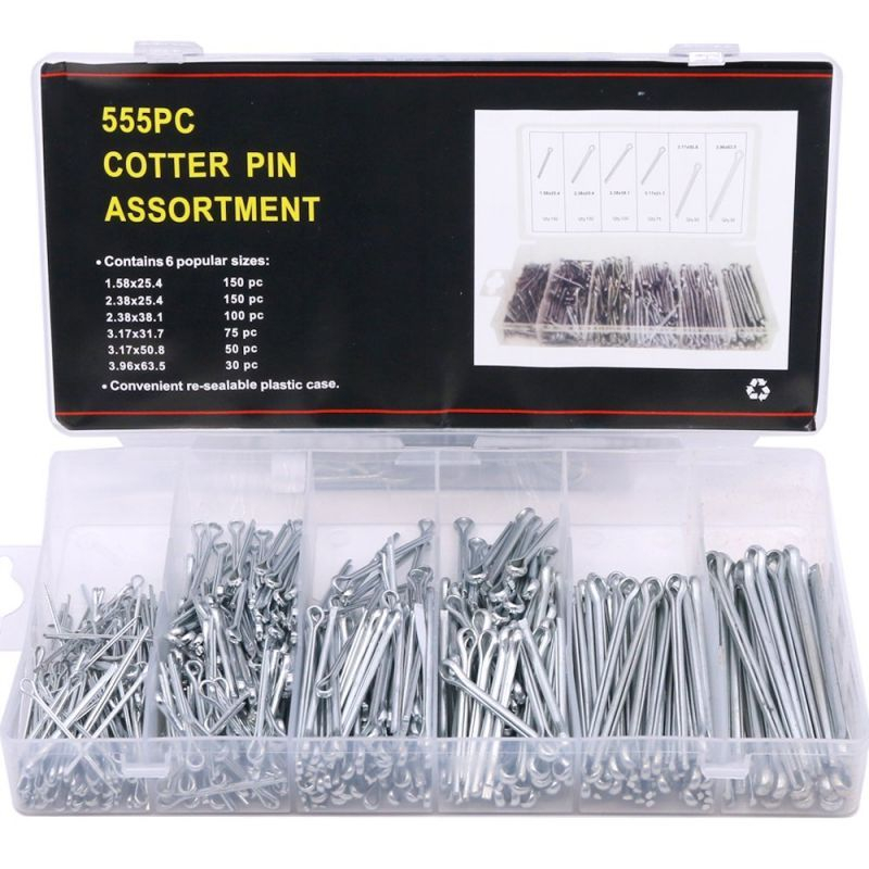 Jual 555 Pcs Cotter Pin Set Split Pin Assortment Split Pin Cotter Spi ...