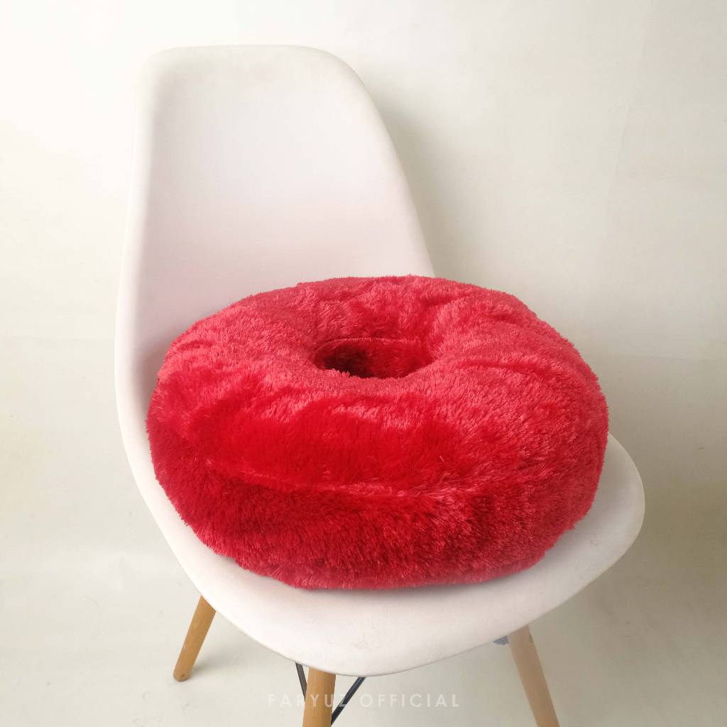 Jual Bantal Duduk Donat Bulat Bulu Alas Donut Orthopedic Tebal Empuk ...